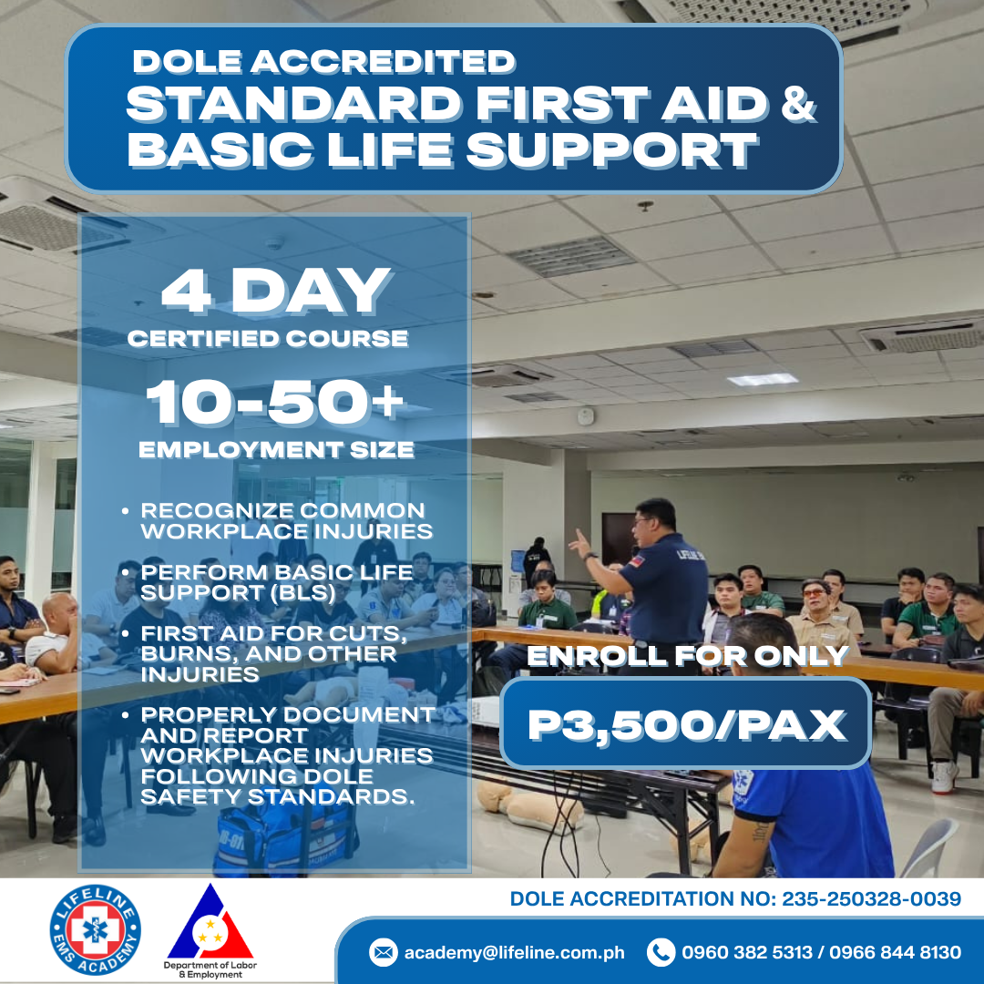 Lifeline Standard First Aid & Basic Life Support Training – Lifeline 16911